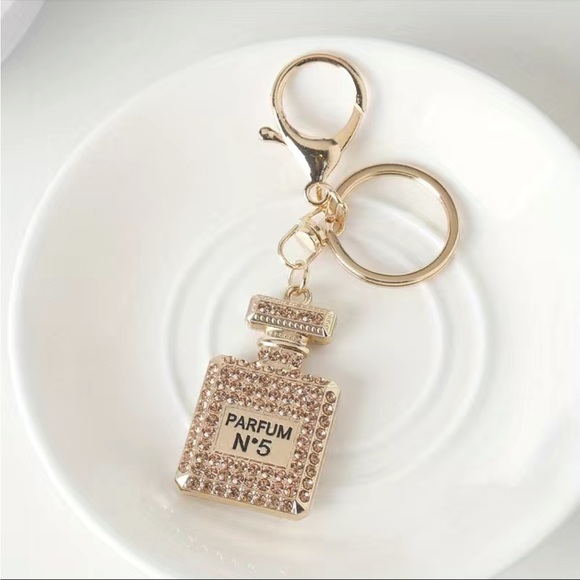 Accessories | Perfume Bottle Rhinestone Keychain Cute Handbag Keychain ...